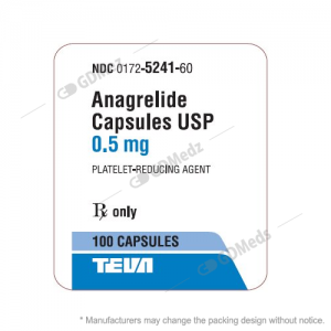 Anagrelide Capsules USP 0.5mg 100s - GDMedz