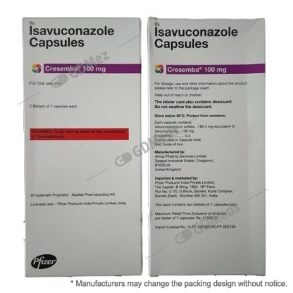 Cresemba/Isavuconazole 100mg 14 Capsules - GDMedz